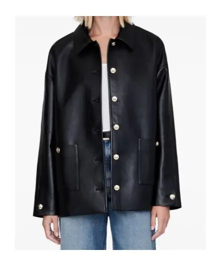 ANINE BING Luca Leather Jacket - Black