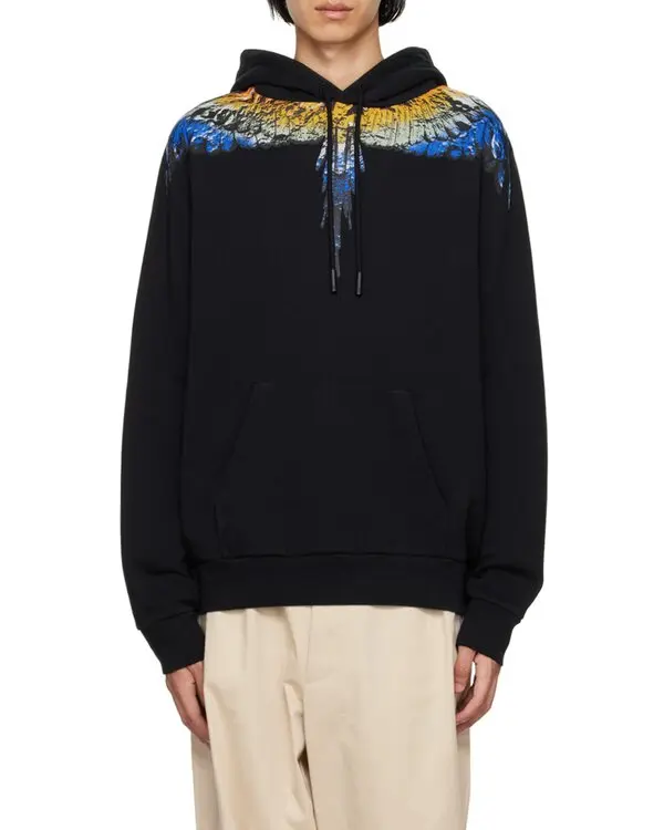 MARCELO BURLON COUNTY OF MILAN Icon Wings Hoodie - Black