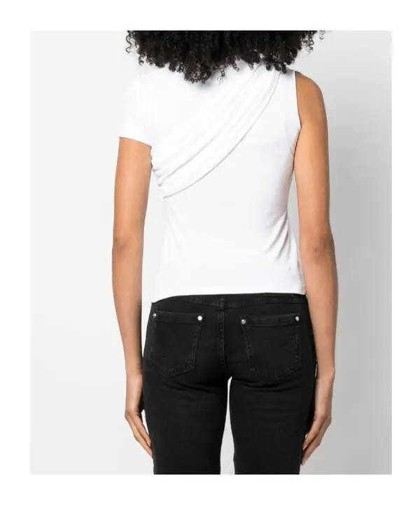 Blumarine Twist-detailed Crewneck T-shirt - White