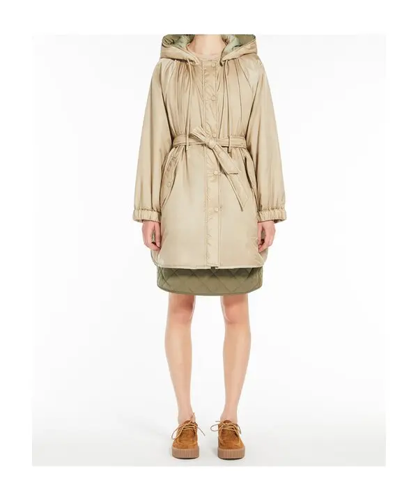 Max Mara Belted Drawstring Coat