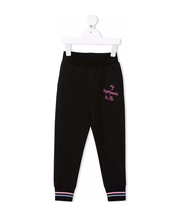 Monnalisa Logo Embroidered Jogger Track Pants