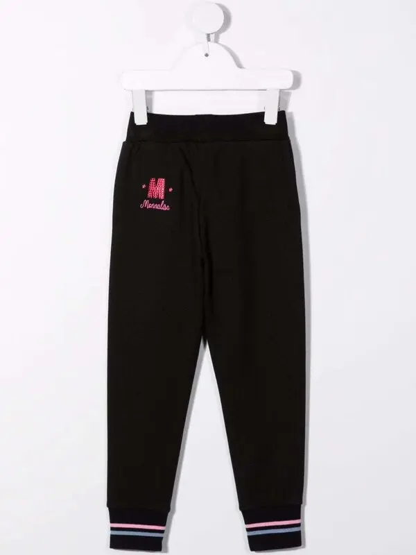 Monnalisa Logo Embroidered Jogger Track Pants
