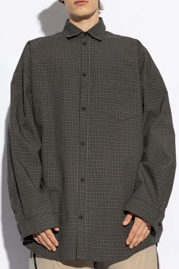 Balenciaga Checked Oversized Shirt