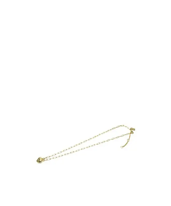 COACH Heart Pendant Chain Necklace - Golden