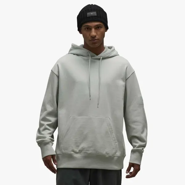 Y3 Logo Patch Drawstring Hoodie