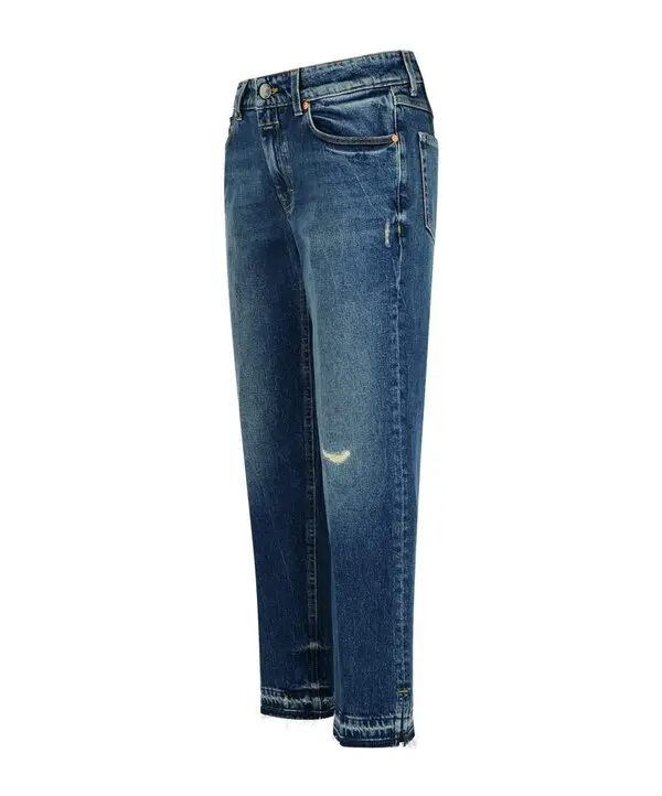 Closed Distressed Straight-leg Jeans
