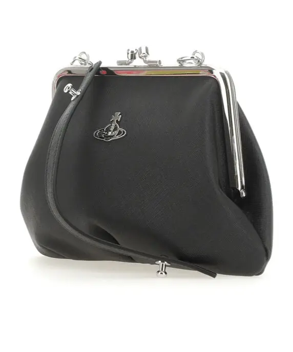VIVIENNE WESTWOOD Orb Plaque Chain-linked Clutch Bag