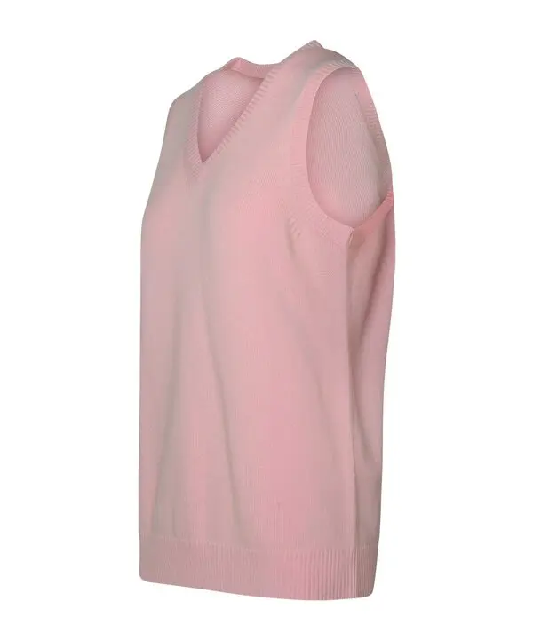 Sportmax Sleeveless V-neck Knitted Vest