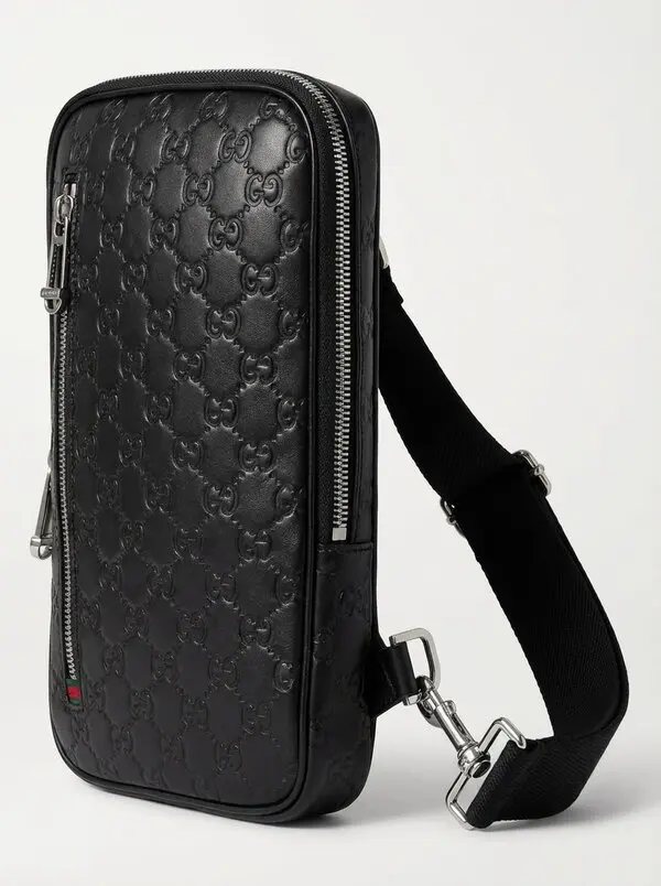 Gucci Gg Emblem Small Crossbody Bag - Black
