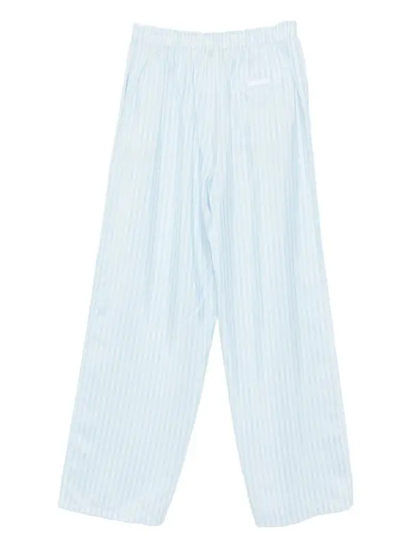Prada Striped Silk Trousers