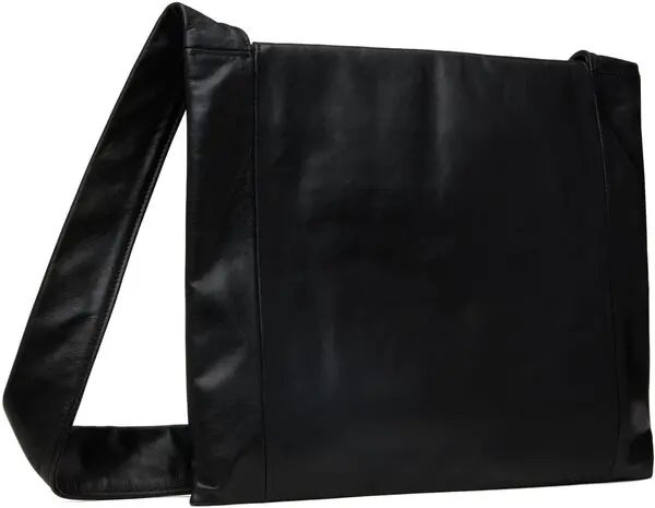 Our Legacy Logo Shoulder Bag - Black
