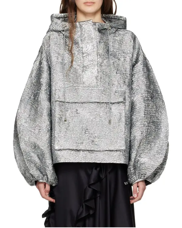 Cecilie Bahnsen Orion Hoodie - Silver