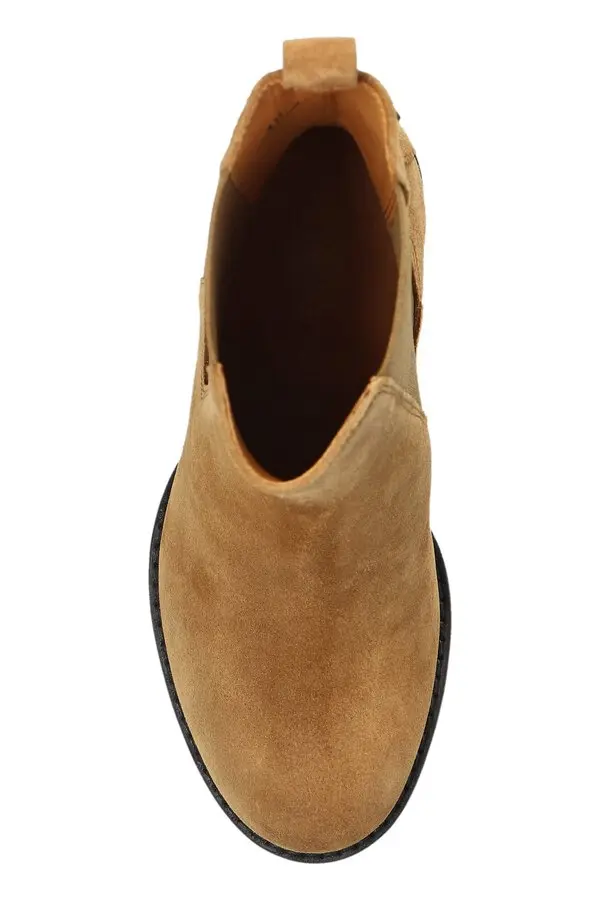 TOD'S 80mm Suede Chelsea Boots - Brown