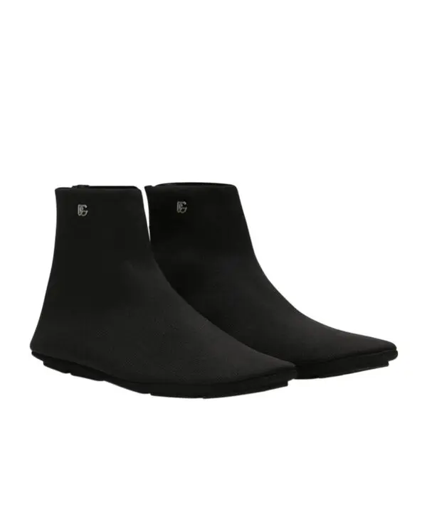 Dolce & Gabbana Stretch Mesh Ankle Boots