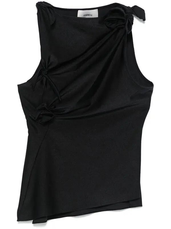 Coperni Sleeveless Asymmetrical Top With Bow Detail