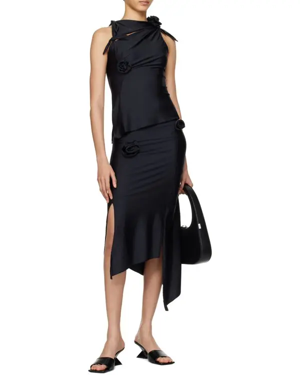 Coperni Sleeveless Asymmetrical Top With Bow Detail