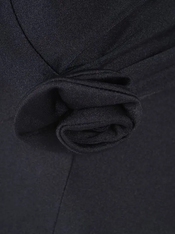 Coperni Sleeveless Asymmetrical Top With Bow Detail - Black