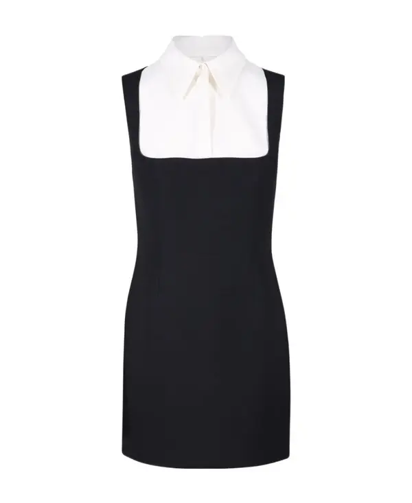 Valentino Garavani Collared Sleeveless Mini Dress