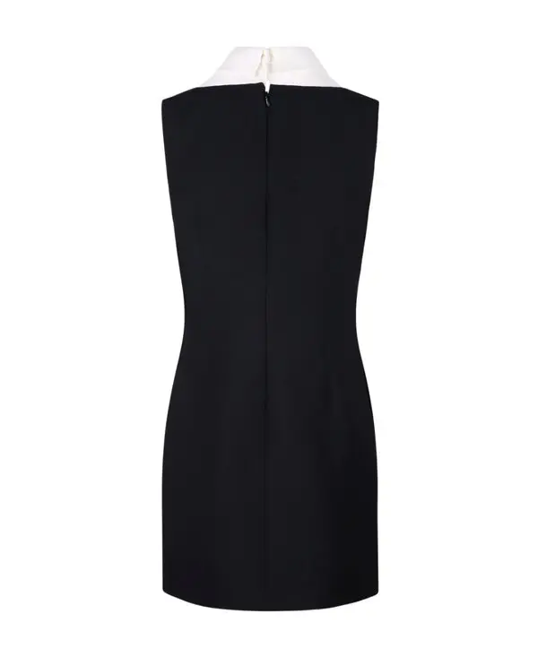 Valentino Garavani Collared Sleeveless Mini Dress