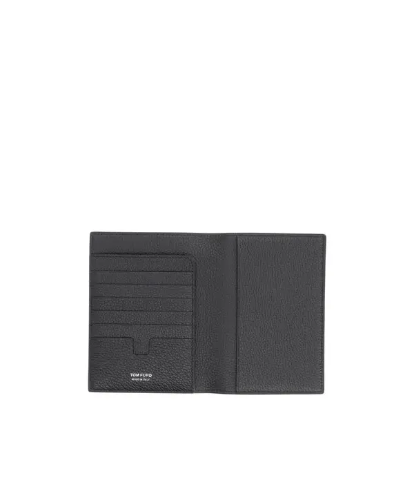 TOM FORD Hammered Leather Passport Holder