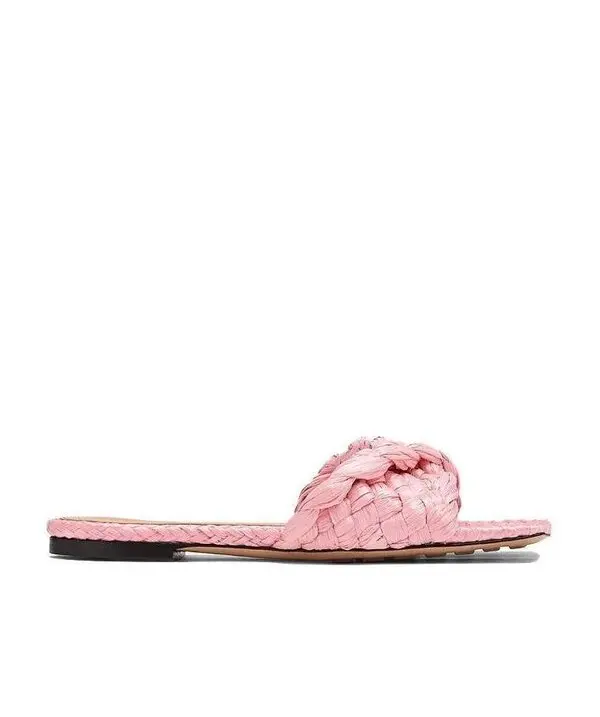 Bottega Veneta Stretch Intrecciato Flat Sandals