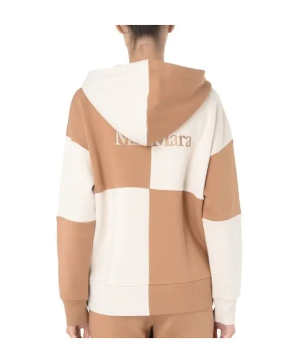 Max Mara Checked Zip-up Hoodie