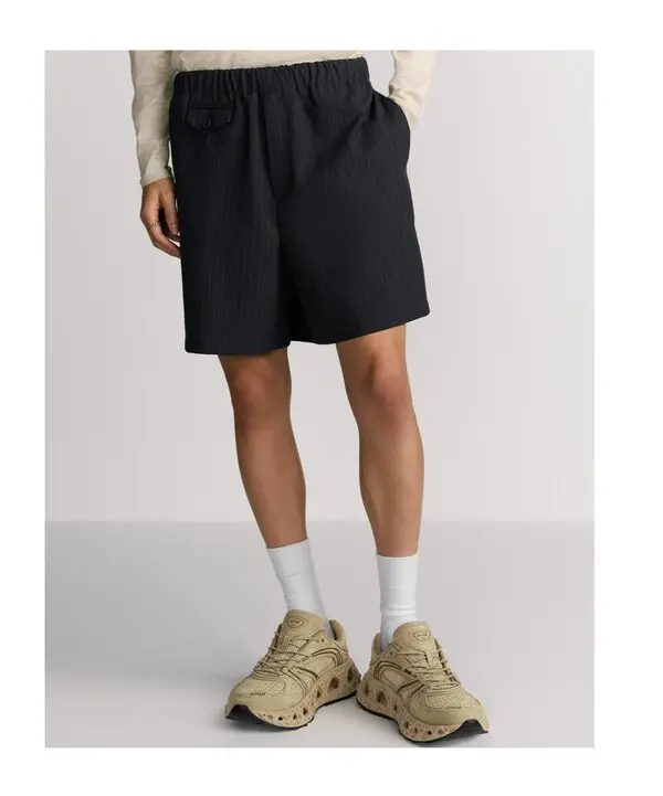 Dior Striped Wool Bermuda Shorts With Elasticated Waist