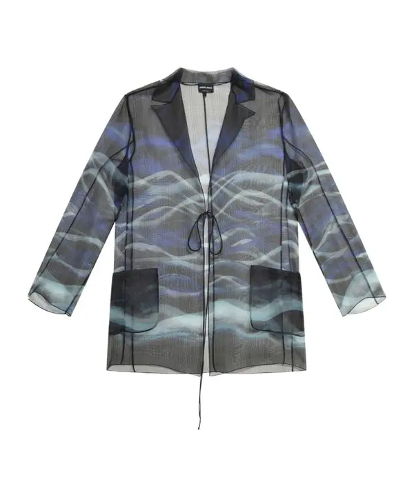 Giorgio Armani Single-breasted All-over Printed Jacket