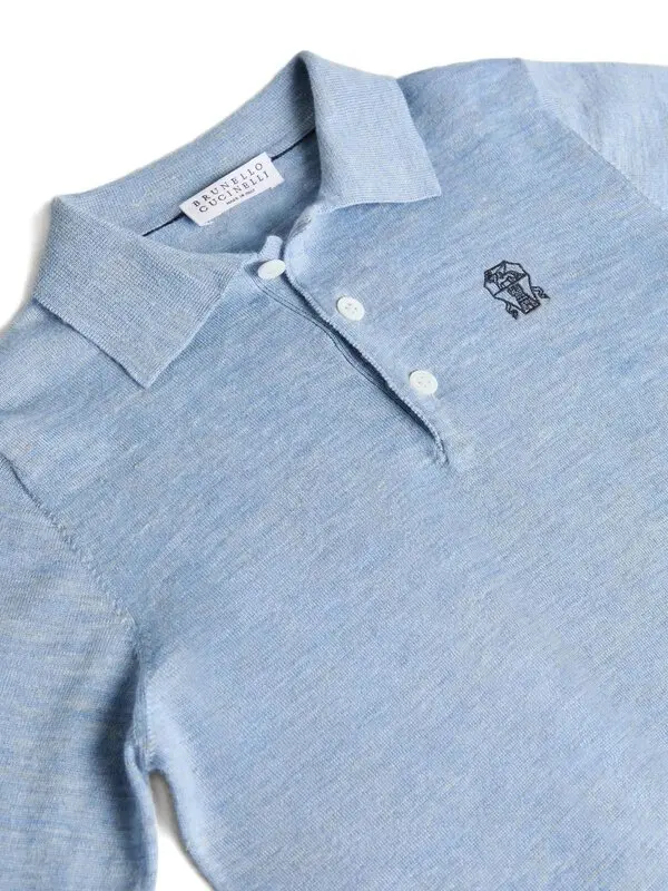 Brunello Cucinelli Long-sleeve Polo Shirt