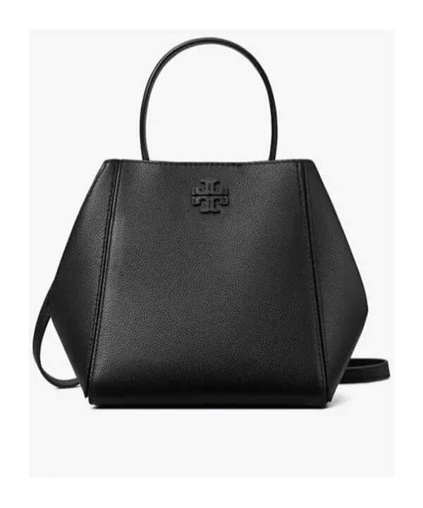 Tory Burch Small Mcgraw Logo Plaque Bucket Bag