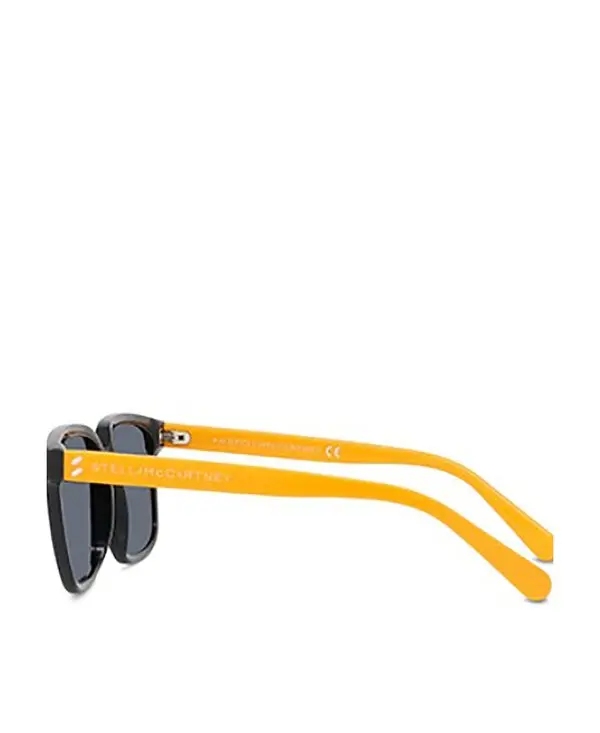 Stella McCartney Logo Square Frame Sunglasses - Black