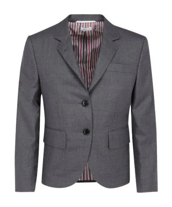 Thom Browne Single-breasted Trapezoidal Lapel Blazer - Grey