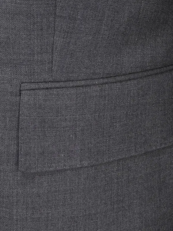 Thom Browne Single-breasted Trapezoidal Lapel Blazer - Grey