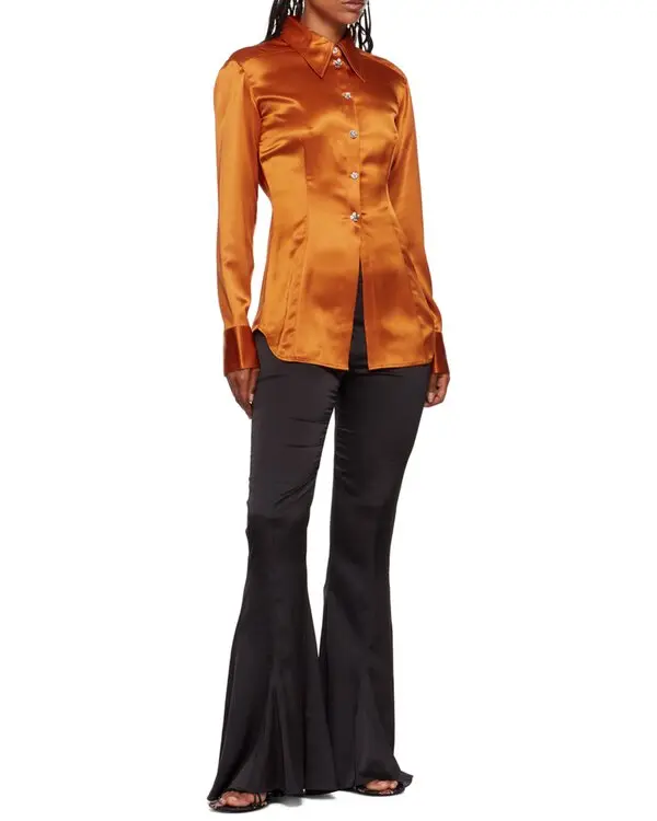 Acne Studios Flared High-waisted Trousers