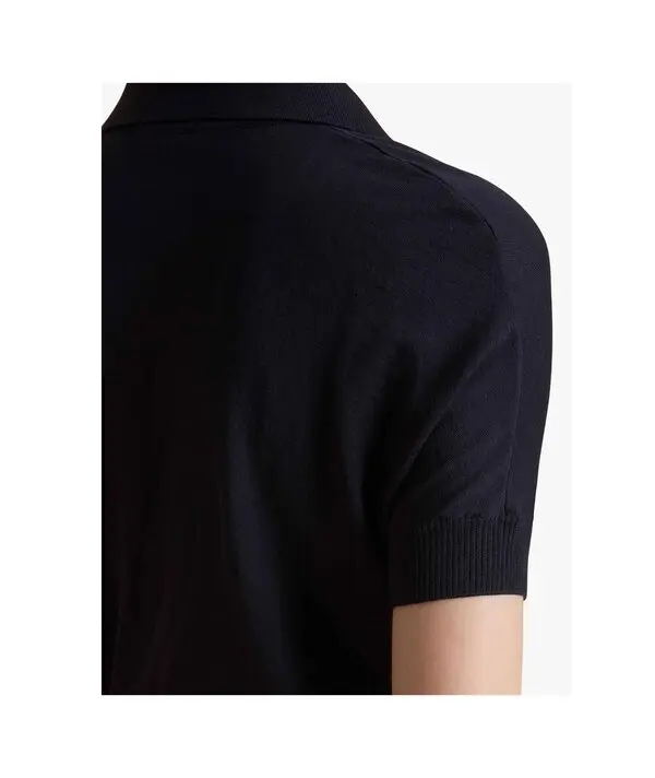 Khaite Morgane Ribbed Knit Top - Midnight