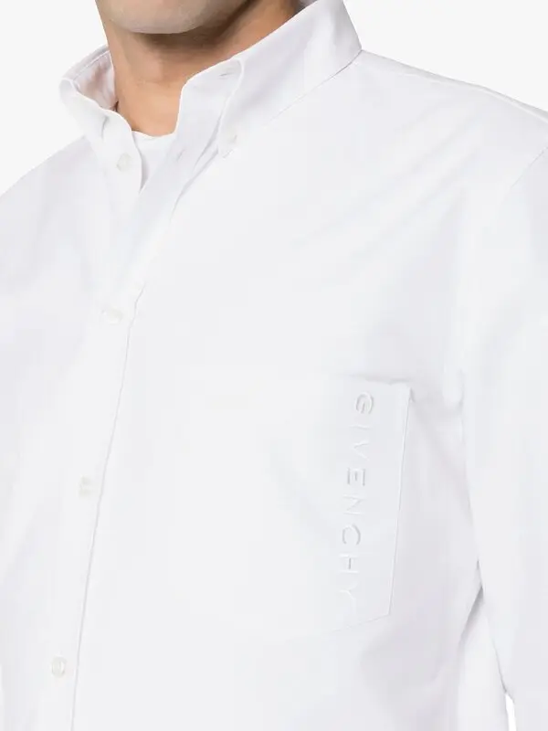 Givenchy Classic Logo Embroidered Shirt