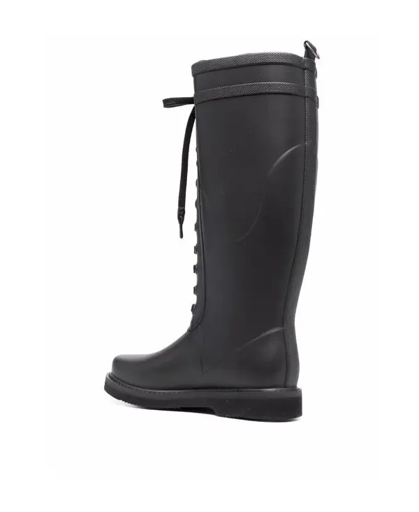 Off-White Slogan-print Metallic Rubber Boots