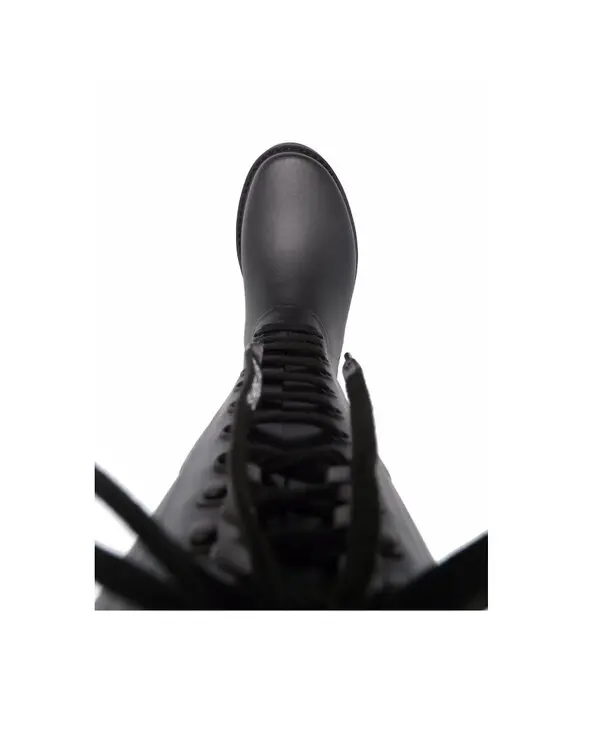 Off-White Slogan-print Metallic Rubber Boots