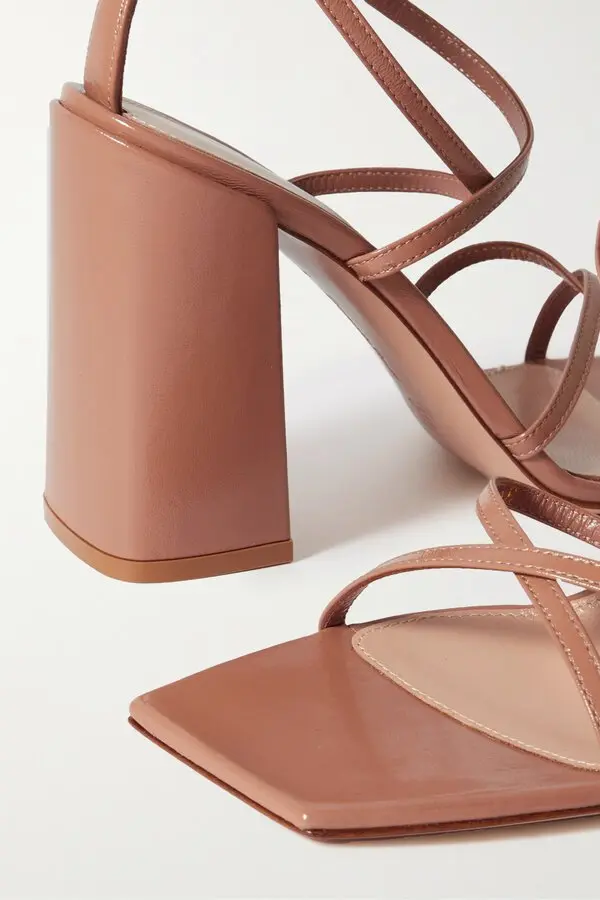 GIANVITO ROSSI Square Toe High Heel Sandals