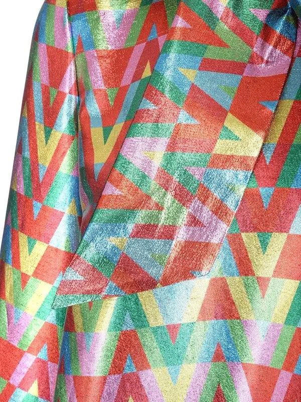 Valentino Garavani Printed Bow Neck Blouse