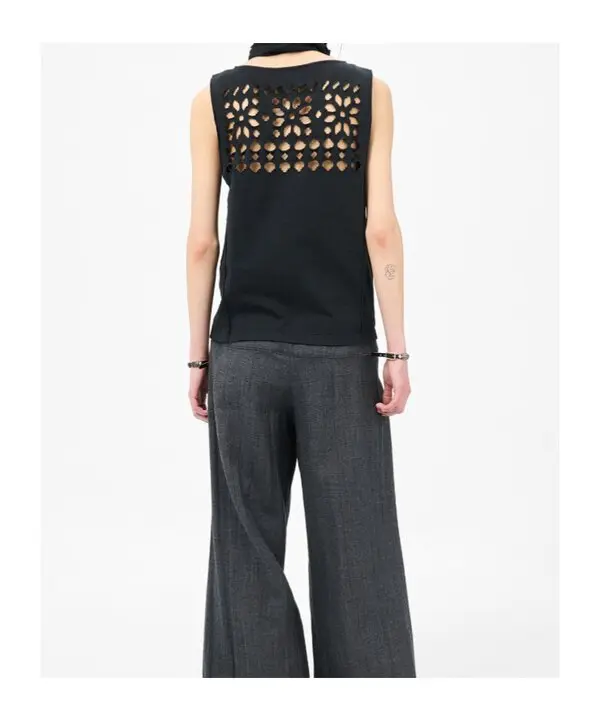 Our Legacy Fair Isle Sleeveless Cut-out Top