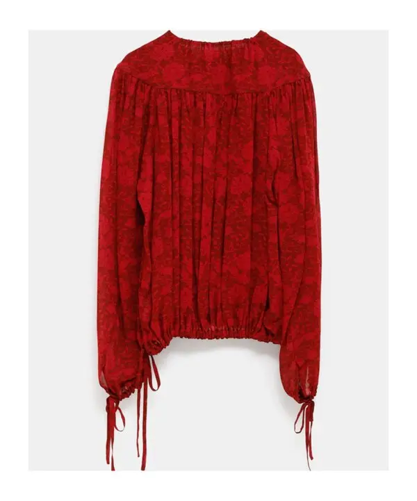 Dries Van Noten Round Neck Long Sleeve Top