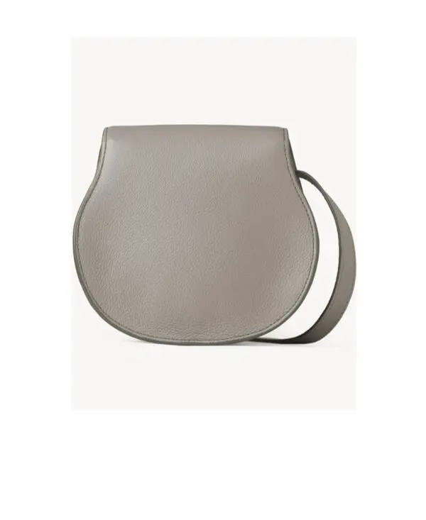 Chloé Marcie Foldover Small Saddle Bag - Gray