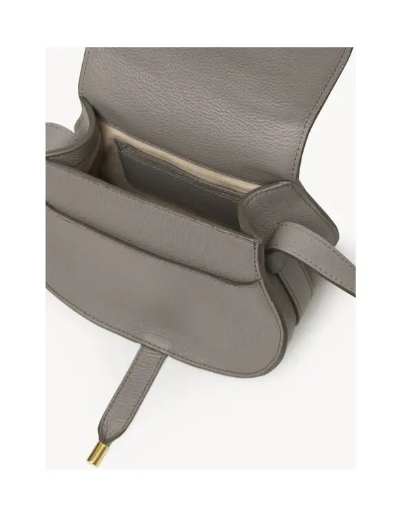 Chloé Marcie Foldover Small Saddle Bag - Gray