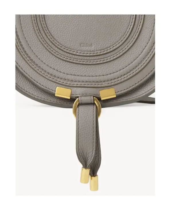 Chloé Marcie Foldover Small Saddle Bag - Gray