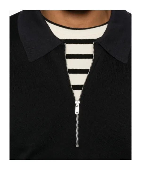 JIL SANDER Half-zip Polo Shirt - Black