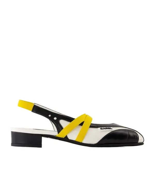 CAREL Slingback Flat With Pattern Detail