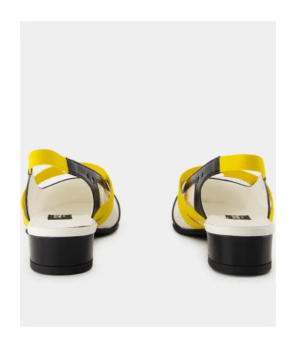 CAREL Slingback Flat With Pattern Detail