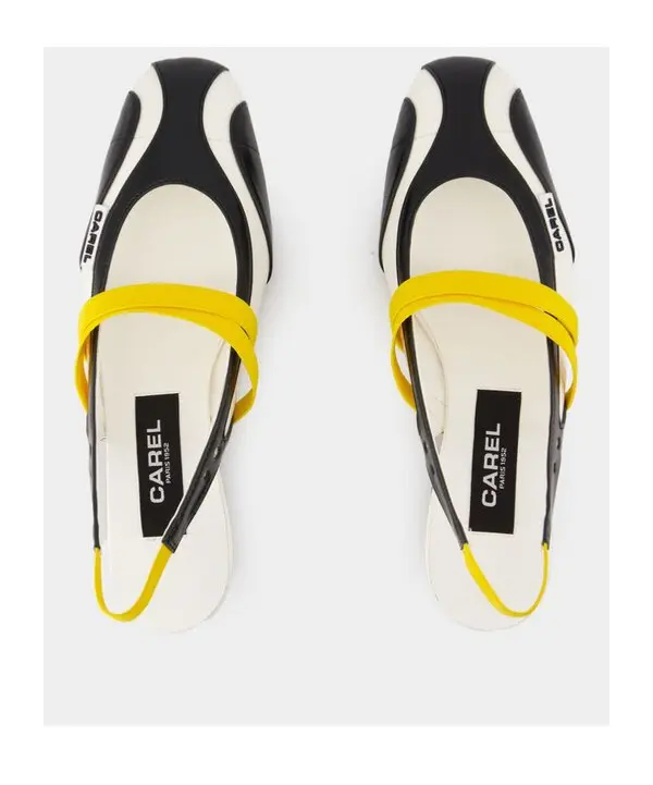 CAREL Slingback Flat With Pattern Detail