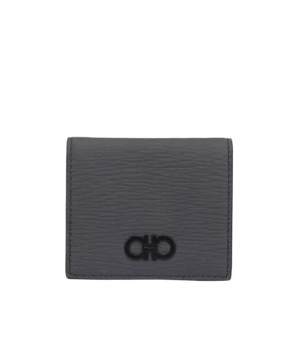 FERRAGAMO Logo Wallet - Black